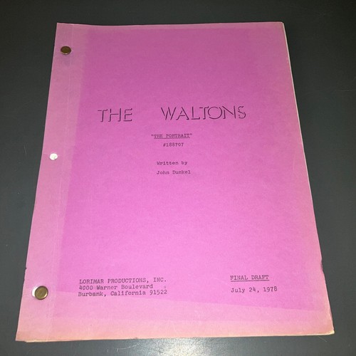 WALTONS (7/24/78) "The Portrait" John Dunkel 59p FINAL DRAFT + COA! | eBay