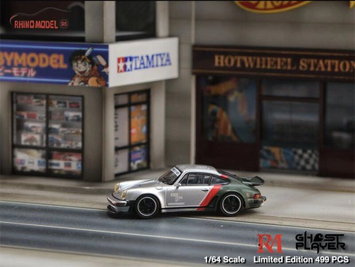 Ghost Player 1:64 Singer Turbo Study 930 Silver Green Model Car | eBay