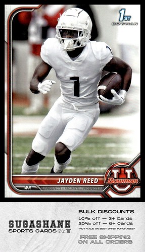 2021-22 Bowman University 57 Jayden Reed Michigan State Spartans ...