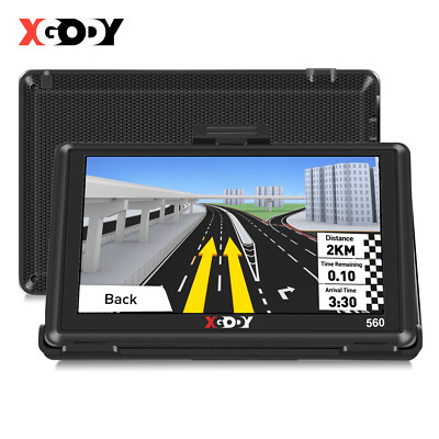 XGODY 5" HGV LGV Lorry Sat Nav UK & EU Maps POI Truck GPS Navigation w ...