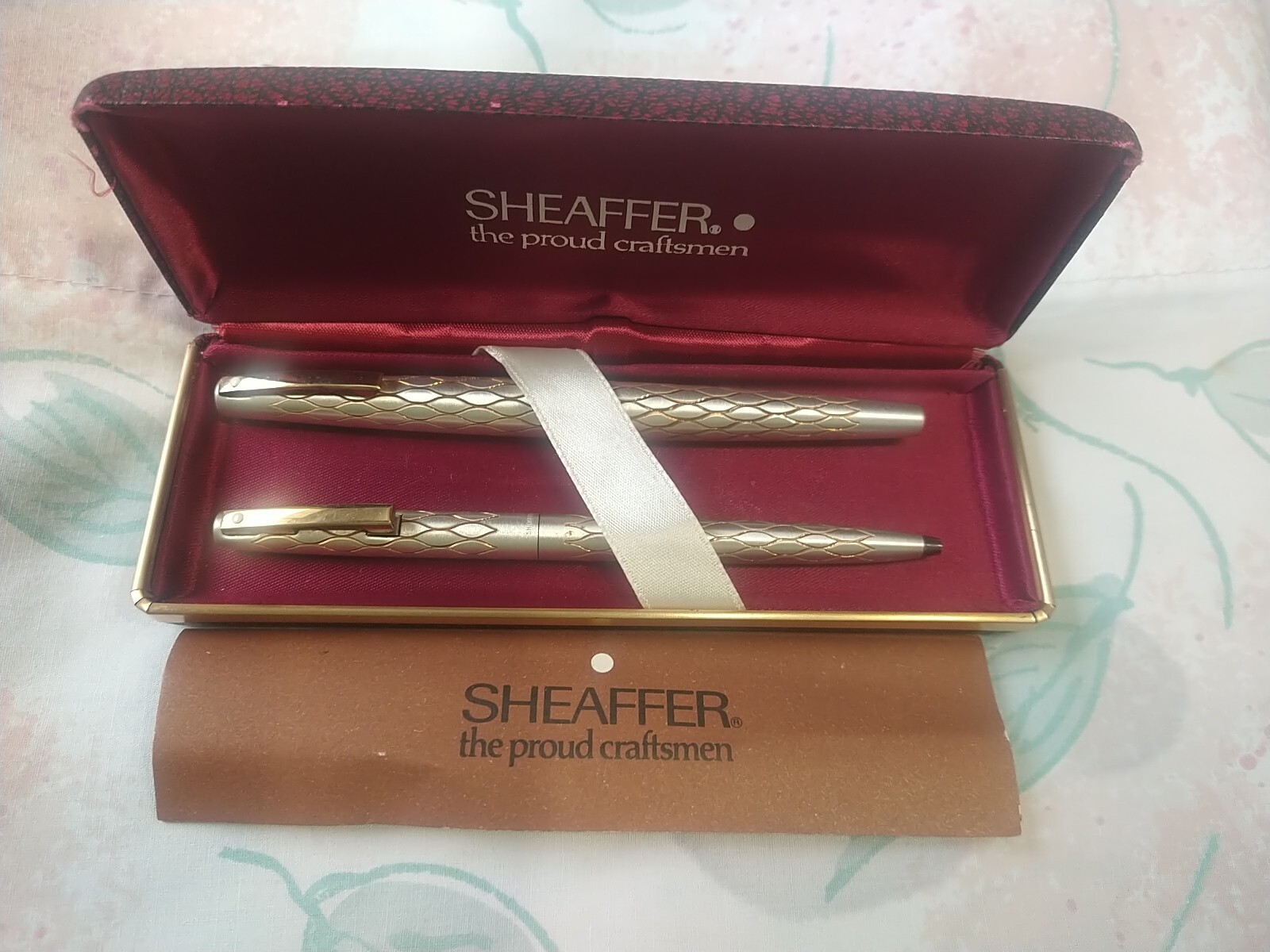 Sheaffer 642 Lady Medium Point 14k Gold Fountain Pen & Ball Point Pen USA Made | eBay