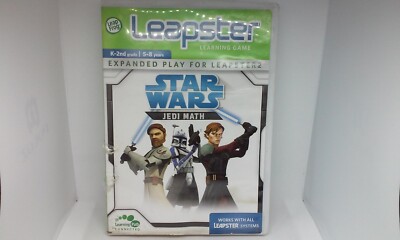 Leap Frog Leapster STAR WARS JEDI MATH Learning Game K-2nd grade/5-8yr ...