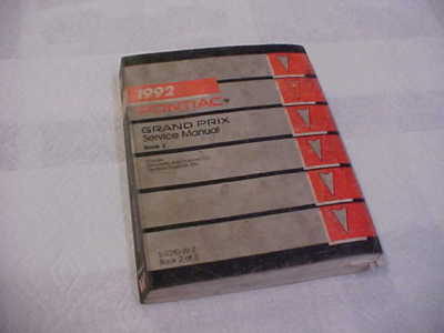 Pontiac 1992 Grand Prix service manual Book 2. | eBay