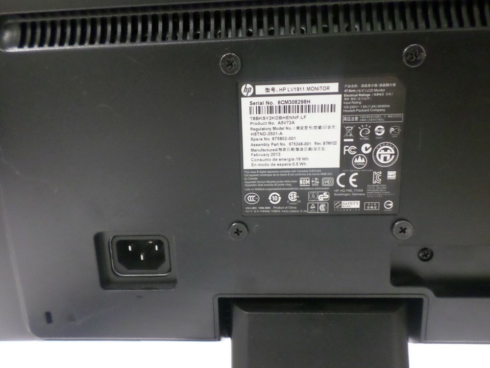 HP LV1911 LED Monitor 18.5" | eBay