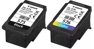 Genuine Canon PG-575/CL-576 Ink Cartridges PIXMA TS3550i TS3551i ...