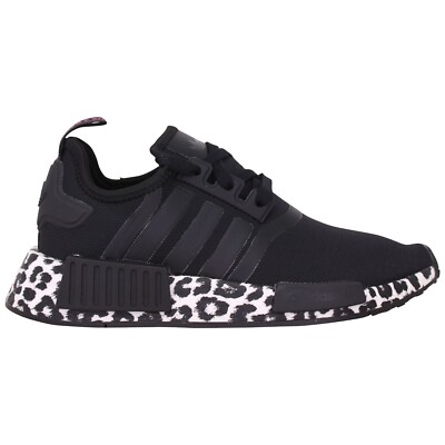 Women Adidas NMD R1 Running Shoes Size 9 Black White Leopard Print ...
