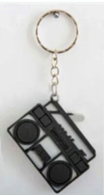 80s Retro Keyring Boombox Rubik's Cube Cassette Tape I love the 80s ...