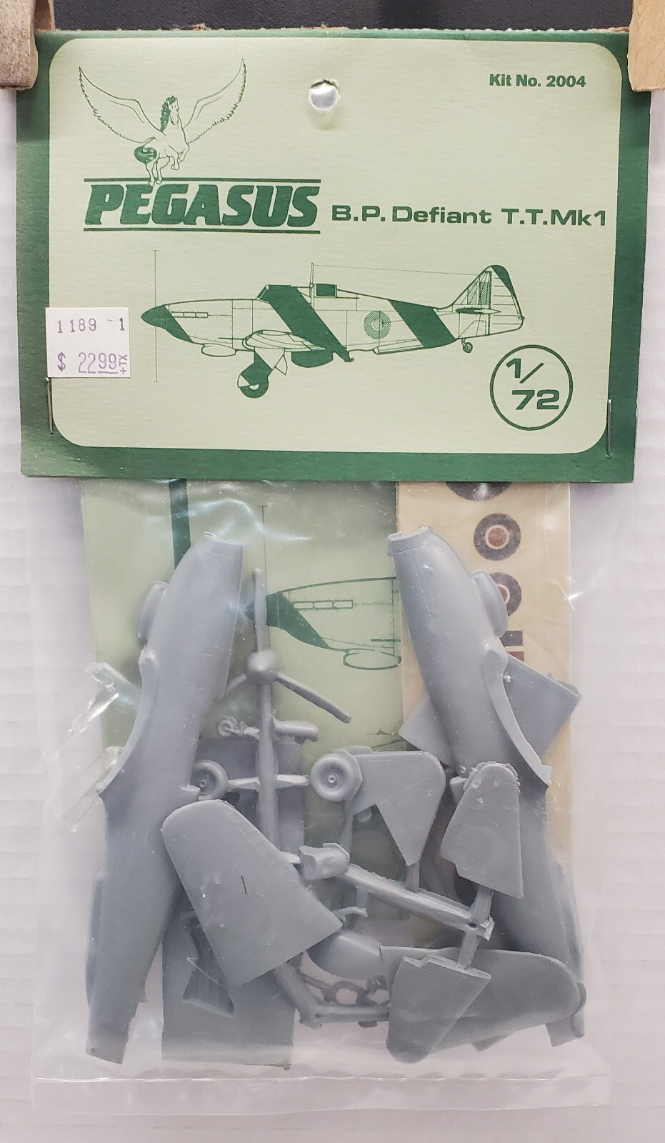 Pegasus B.P Defiant T.T MK. 1 Model Aircraft Kit 1:72 Scale War Plane ...