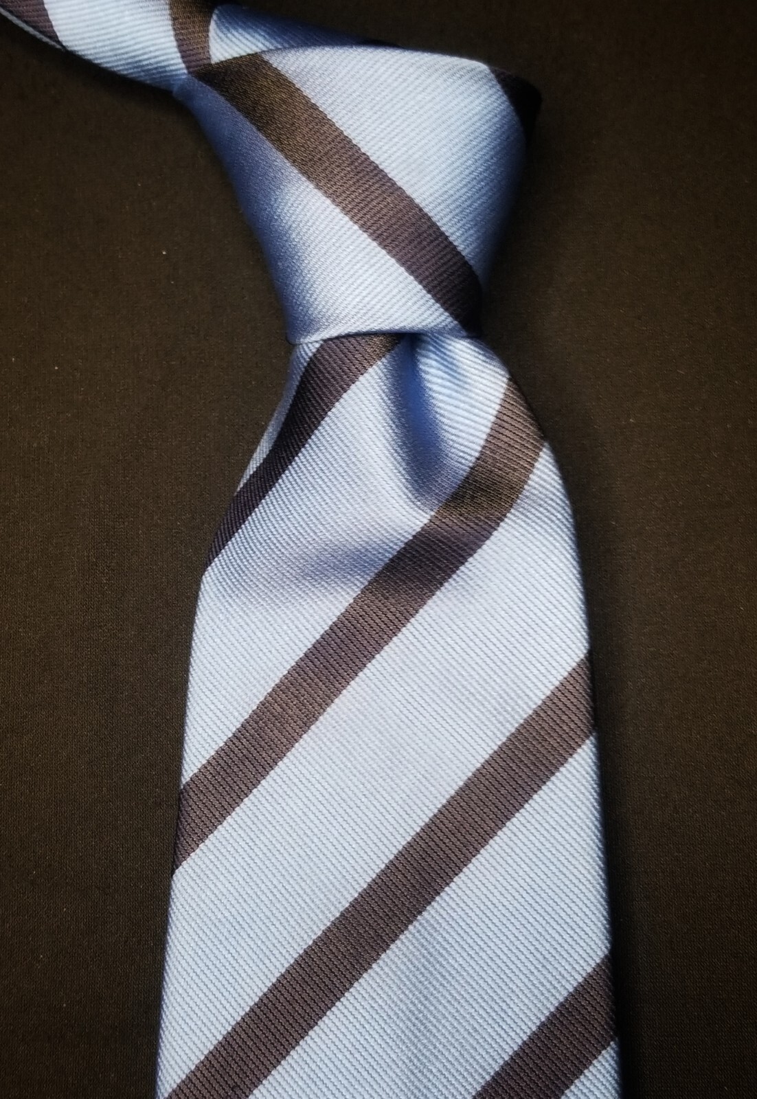 Striking Classic Ben Silver Multicolored Repp Striped… - Gem