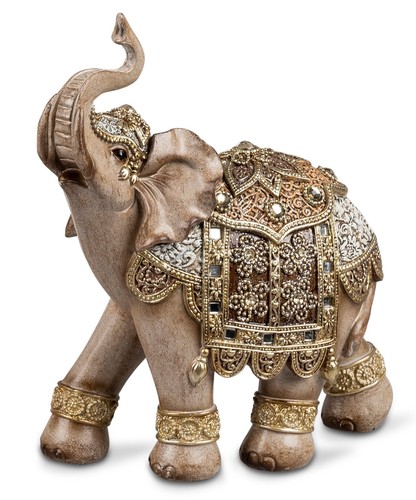 Formano Elefant Luxor braun Elefantenfigur festlich geschmückt 34 cm ...