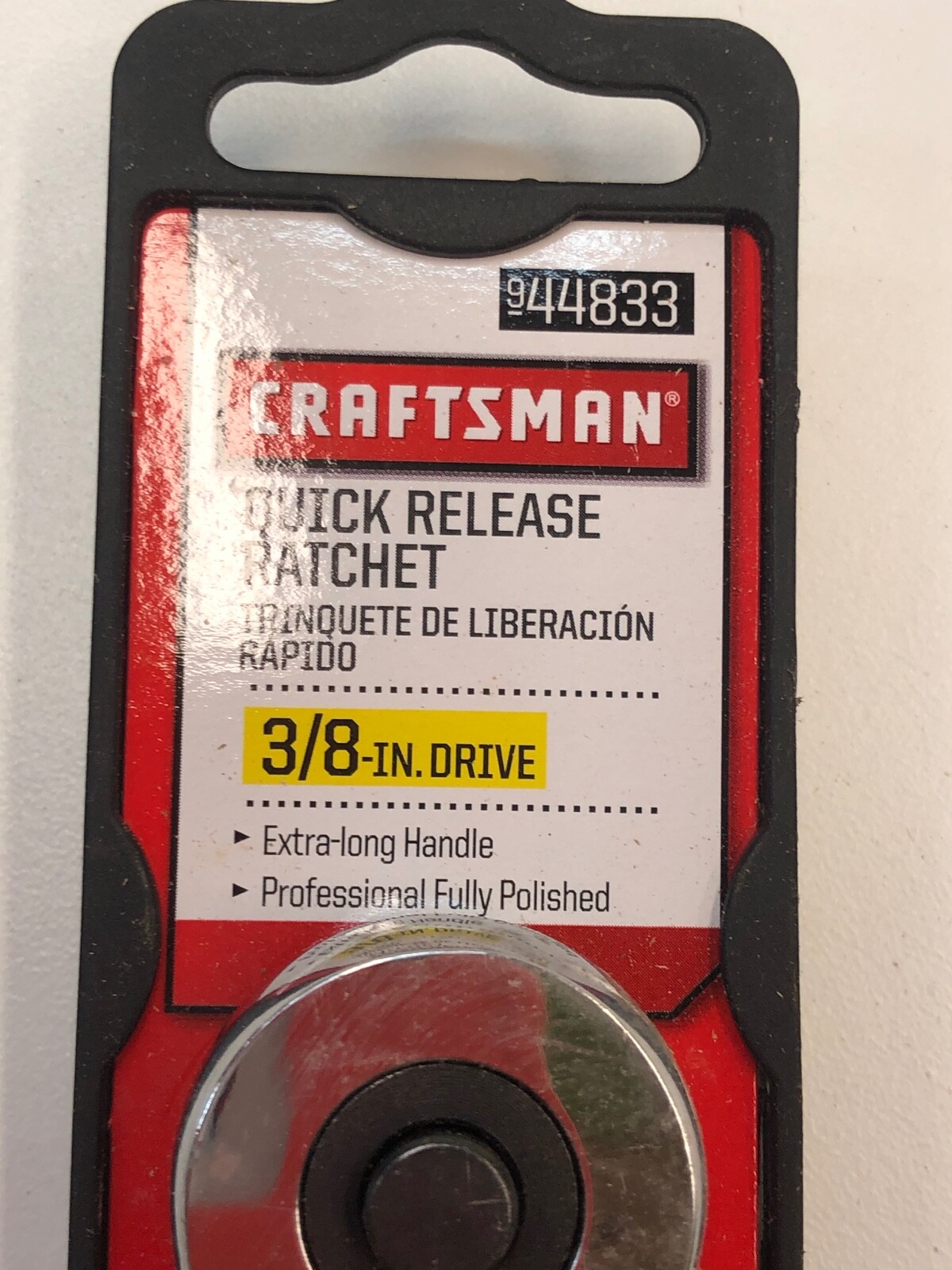 Craftsman 3/8 Drive Full Polish Ratchet 11 Inch Long Handle Quick ...