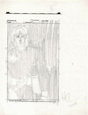 ARTHUR ADAMS 1989 LONGSHOT TPB ORIGINAL COVER ART PRELIM ARTWORK MARVEL ...