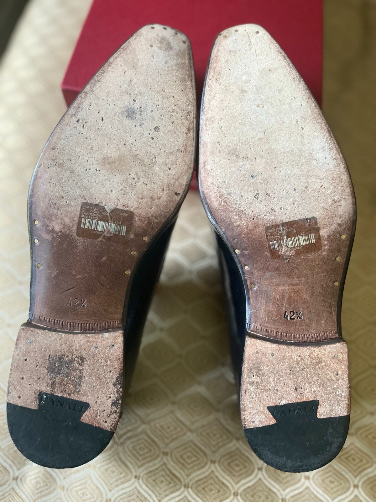 CANALI Black Leather Penny Loafer shoes Italy (Men) E… - Gem