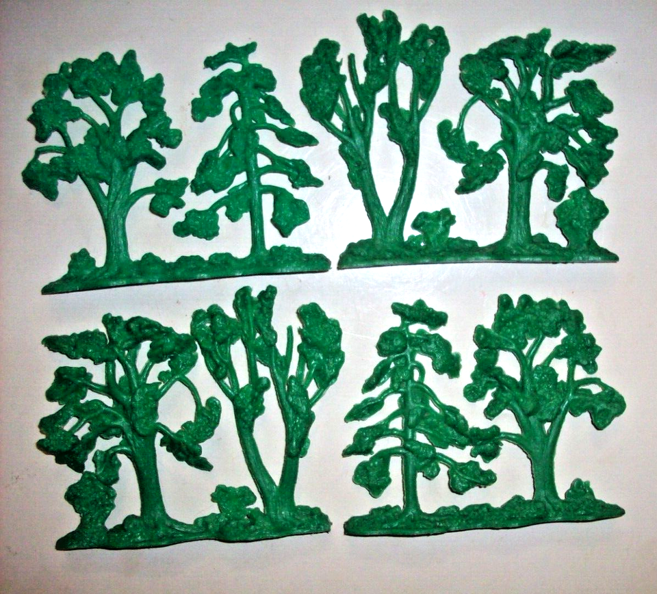 MARX Original Vintage GREEN TREE Sections European Theater Set | eBay