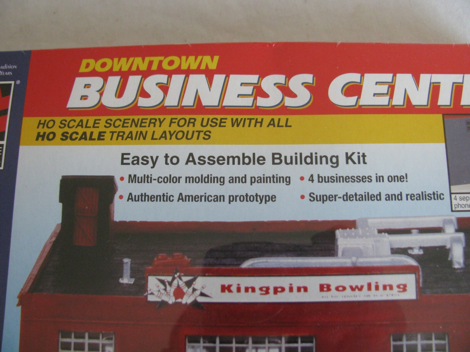 Life Like Trains HO Downtown Business Center 2-Story City Building Kit ...