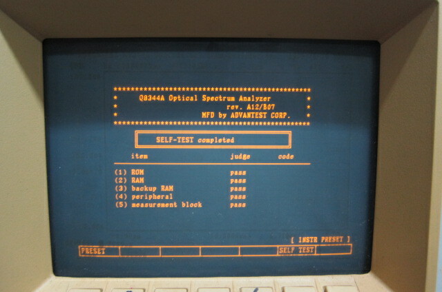 Advantest Q8344A Optical Spectrum Analyzer, 0.35 to 1.75 µm | eBay
