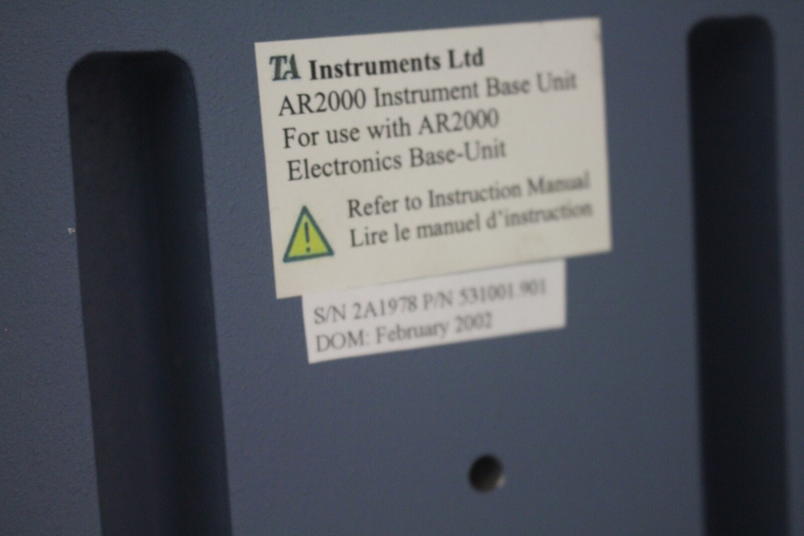 TA Instruments Rheometer Rheolyst AR2000EX W/CONTROLLER WORKING | eBay