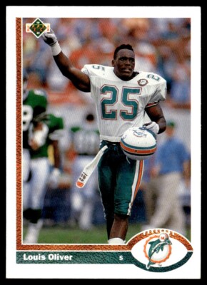 1991 Upper Deck Louis Oliver Miami Dolphins #331 | eBay