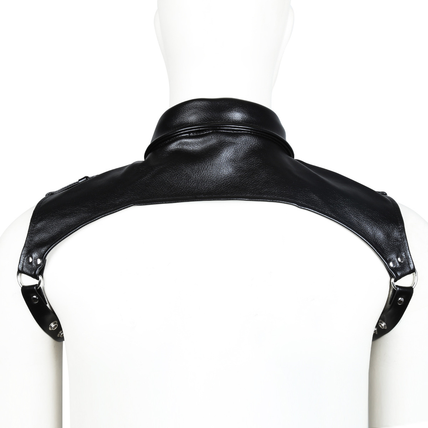 PU Leather Body Harness Panty BDSM Head Bondage Hood Mask with Braid ...