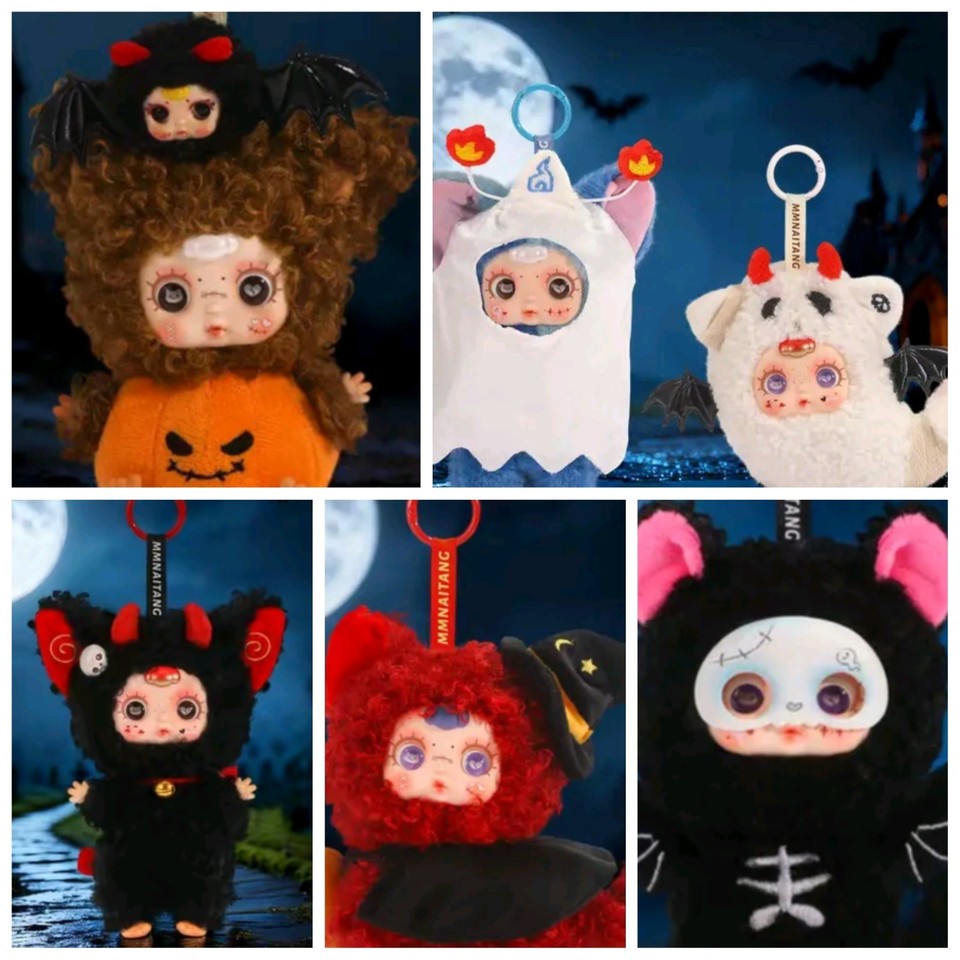 MM Sugar Baby Night Elf Party *Set* Hanging Plushes Halloween Witch Cat ...