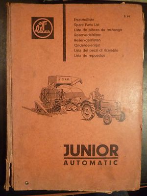 Claas Mähdrescher Junior Automatic Standard Ersatzteilliste | eBay.de