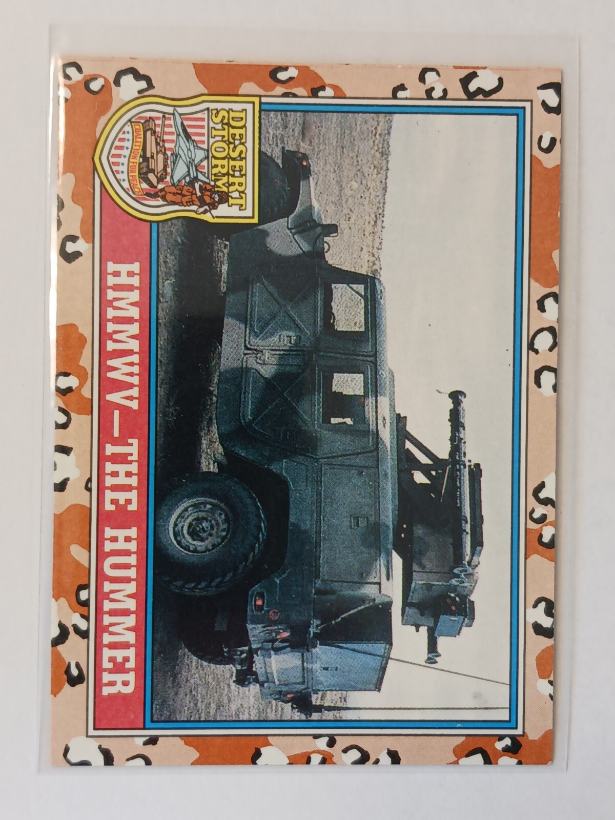 HMMWV - THE HUMMER - 1991 TOPPS DESERT STORM VICTORY SERIES 2nd SERIES ...