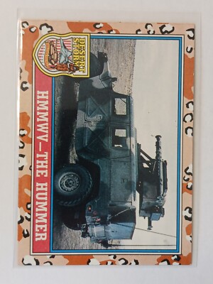 HMMWV - THE HUMMER - 1991 TOPPS DESERT STORM VICTORY SERIES 2nd SERIES ...