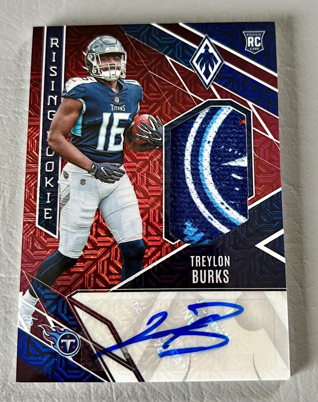 2022 Panini Phoenix - Rising Rookie Material Signature Treylon Burks # ...