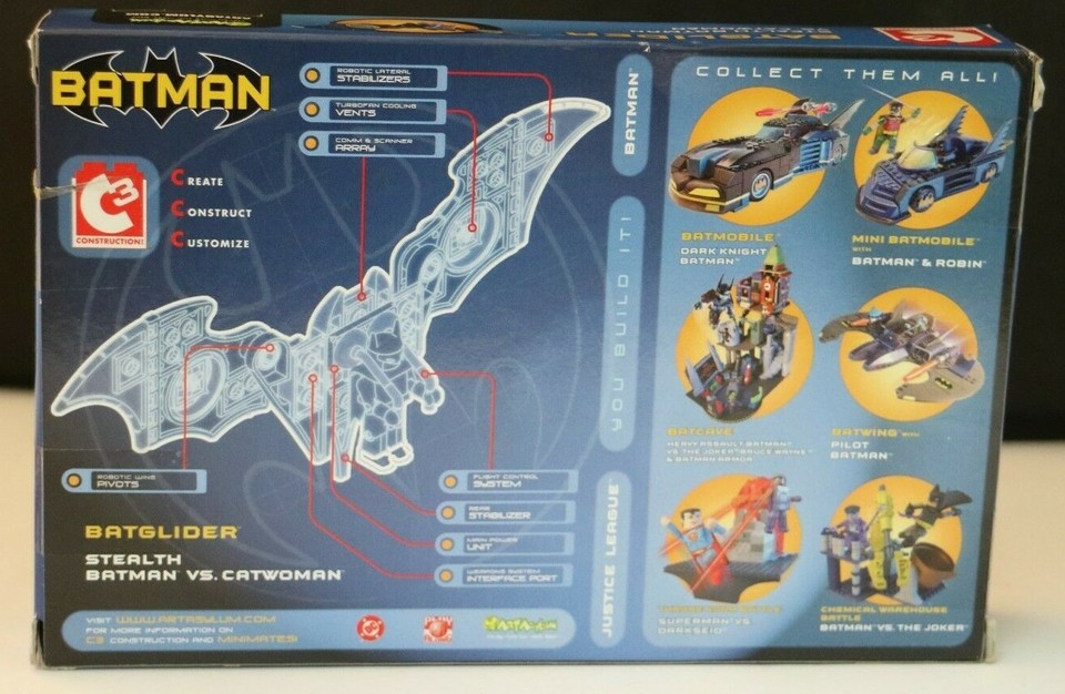 DC Comics Batglider Stealth Batman & Catwoman Minimates C3 Construction ...
