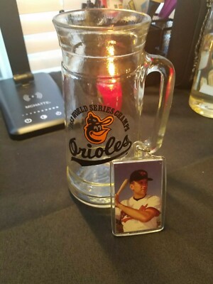 1983 Baltimore Orioles world series champs beer mug and 1993 ripken key ...