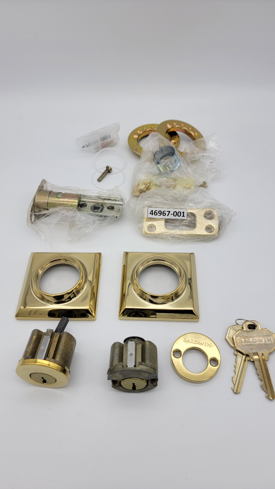Baldwin Double Cylinder Keyed Entry Deadbolt | Polished Brass ...
