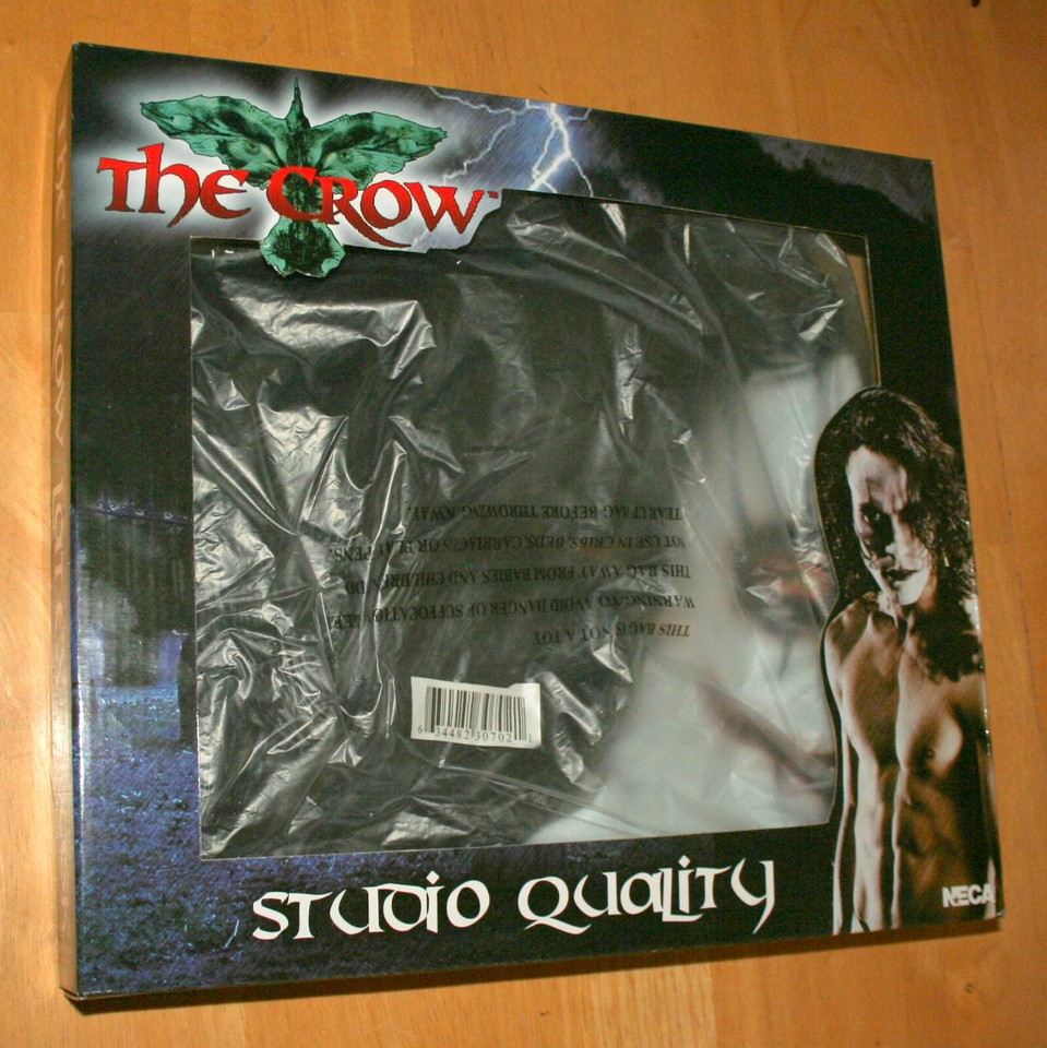 NECA The Crow Brandon Lee Latex Mask Halloween Full Head NOS Box Studio ...