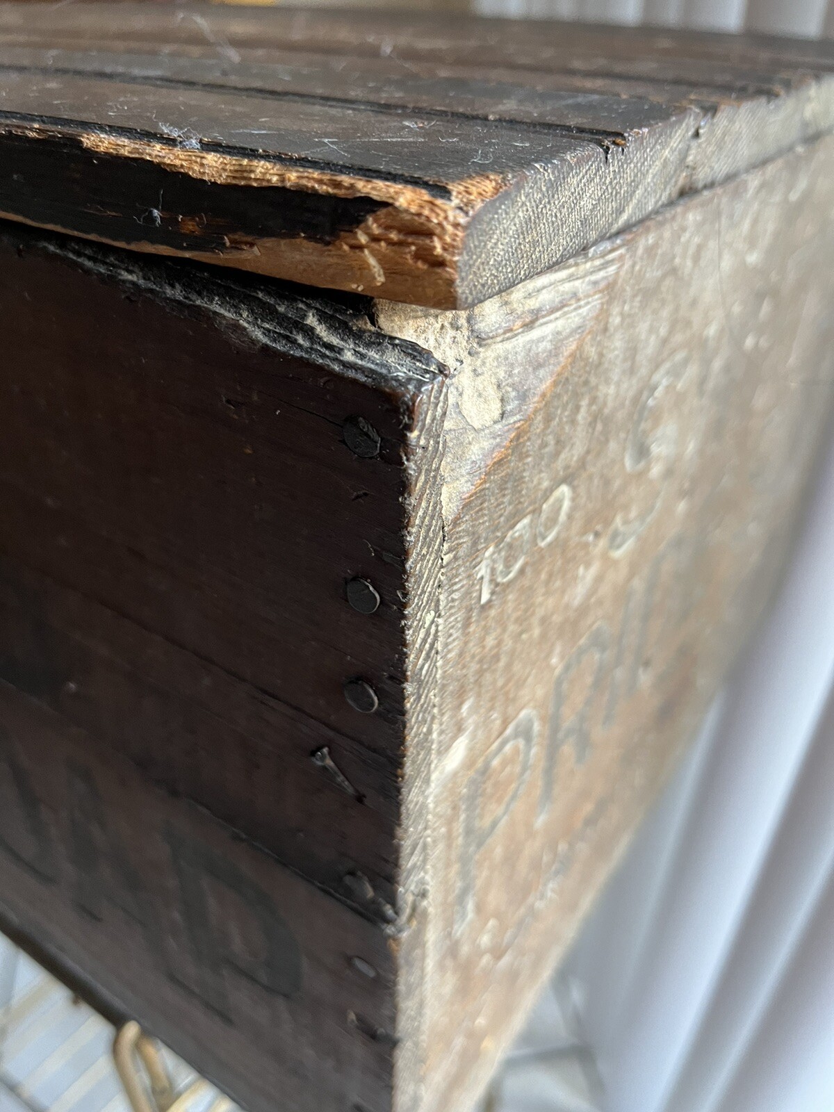 Antique Swift Soap Wood Crate Box Iron Hardware Industrial Chicago ...