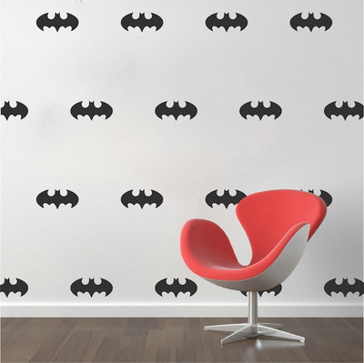 Batman Wall Decal Stickers, Batman Wallpaper Vinyl, Batman Logo Sheet ...