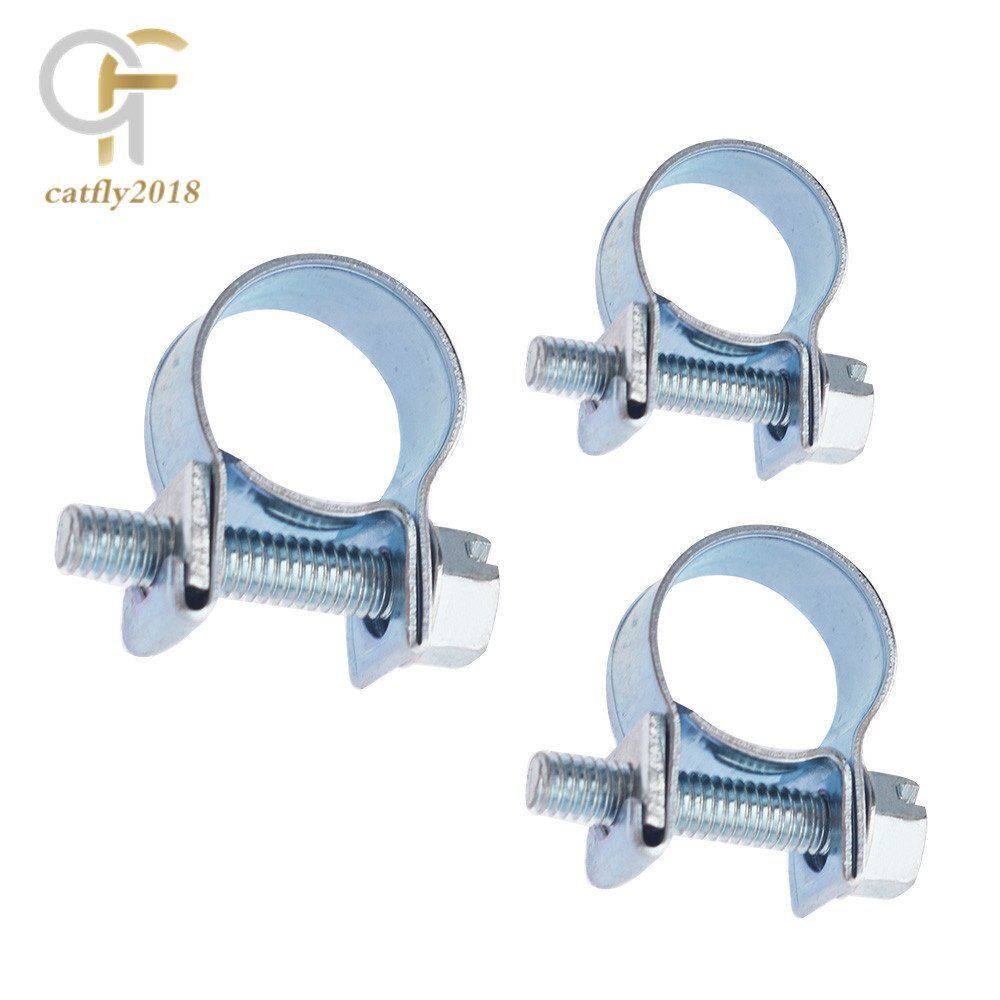 1/4" 5/16" 3/8" Fuel Injection Gas Line Hose Clamps Clip Pipe Clamp 30 ...