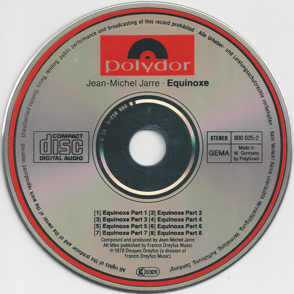 Jean-Michel Jarre Equinoxe Polydor, Disques Dreyfus CD, Album, RE 1984 ...