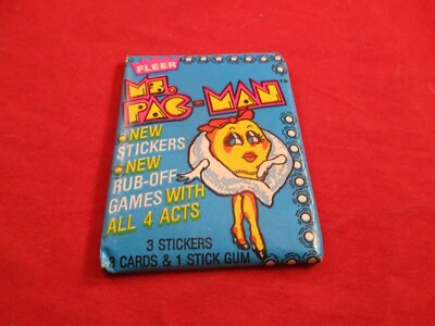 Ms. Pac-Man Fleer Vintage 1981 Trading Card Pack **NEW** Retro | eBay