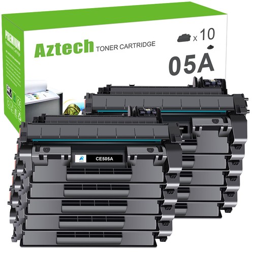 10 Pack CE505A 05A Toner Cartridge Fits for HP LaserJet P2035 P2055D ...