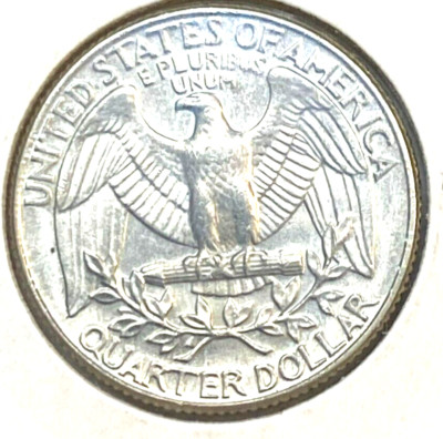 UNITED STATES US 1982 QUARTER " RARE ERROR FILLED IN D S/D" TONED UNC ...