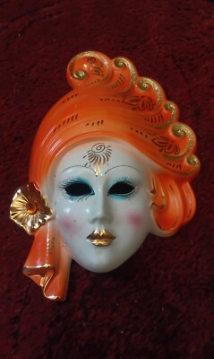 CERAMIC ITALIAN WALL HANGING MASK. | eBay UK