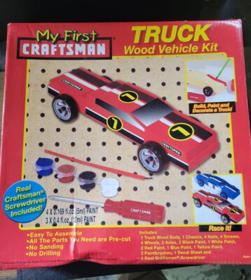 MY FIRST CRAFTSMAN TRUCK Wood Model Truck Kit Real Craftsman ...