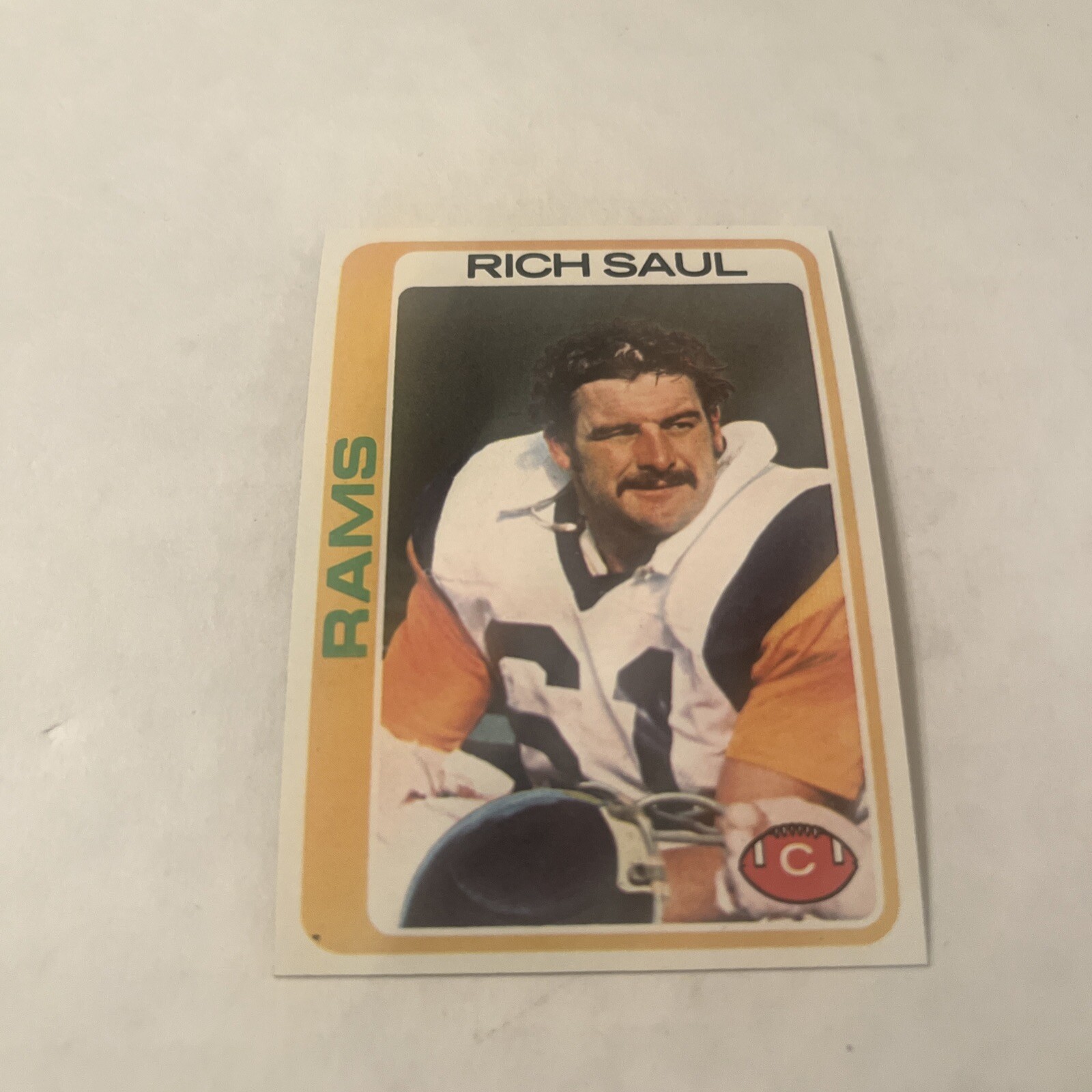 1978 Topps Rich Saul Los Angeles Rams 498 Ex Free Shipping | eBay
