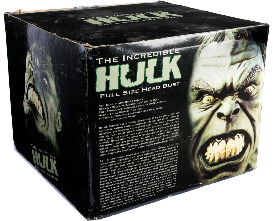 Dynamics Forces Incredible HULK LIFE SIZE BUST Head ALEX ROSS STATUE ...