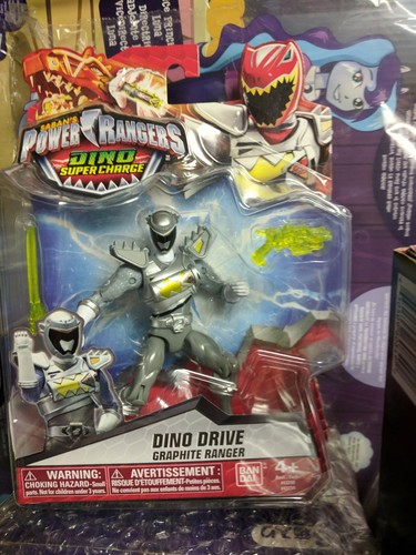 Power Rangers Dino Super Charge ~ Dino Drive Graphite Ranger Brand New ...