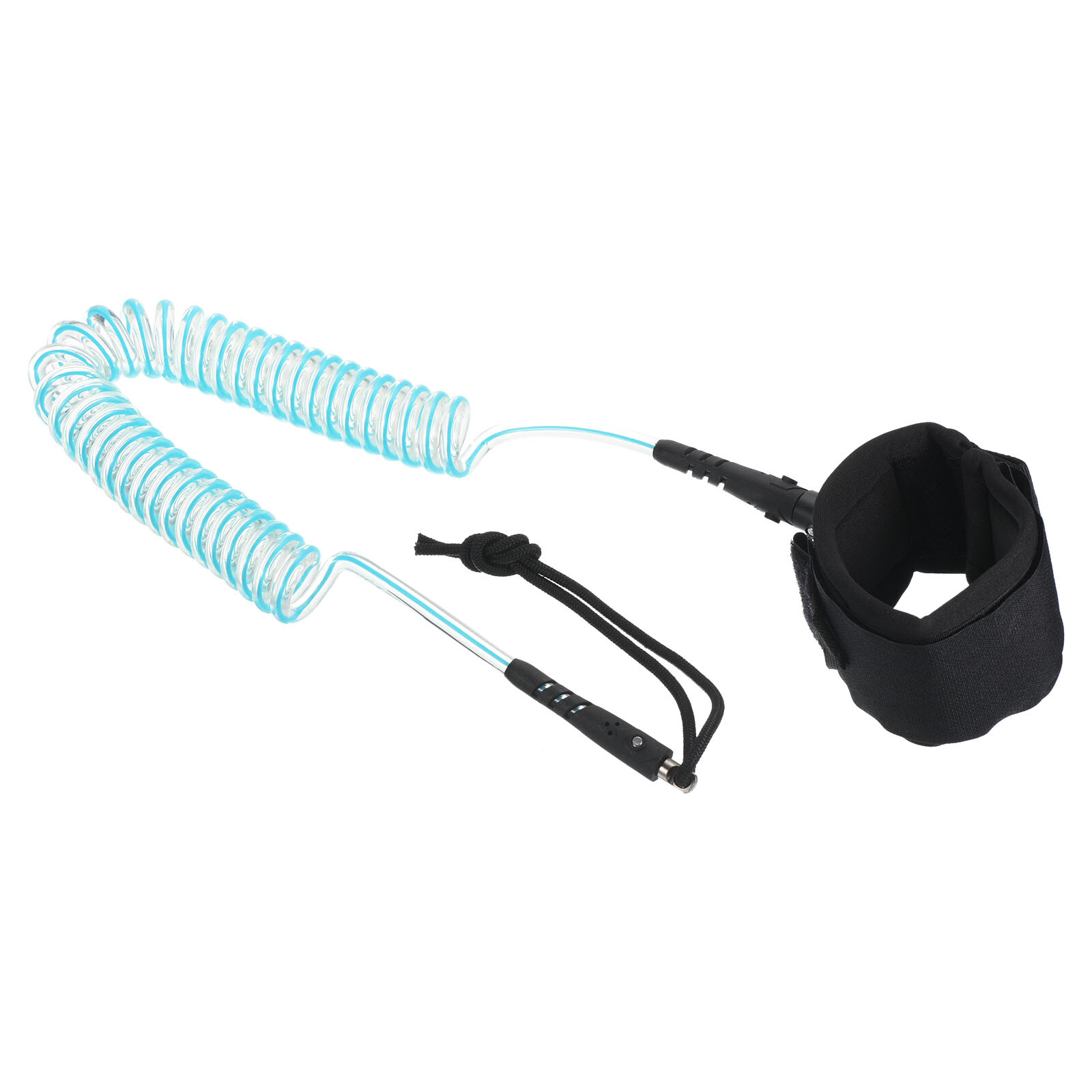 10.8ft x 7.2mm Surfboard Leash, Coiled Leashes with Plug Wrist String ...