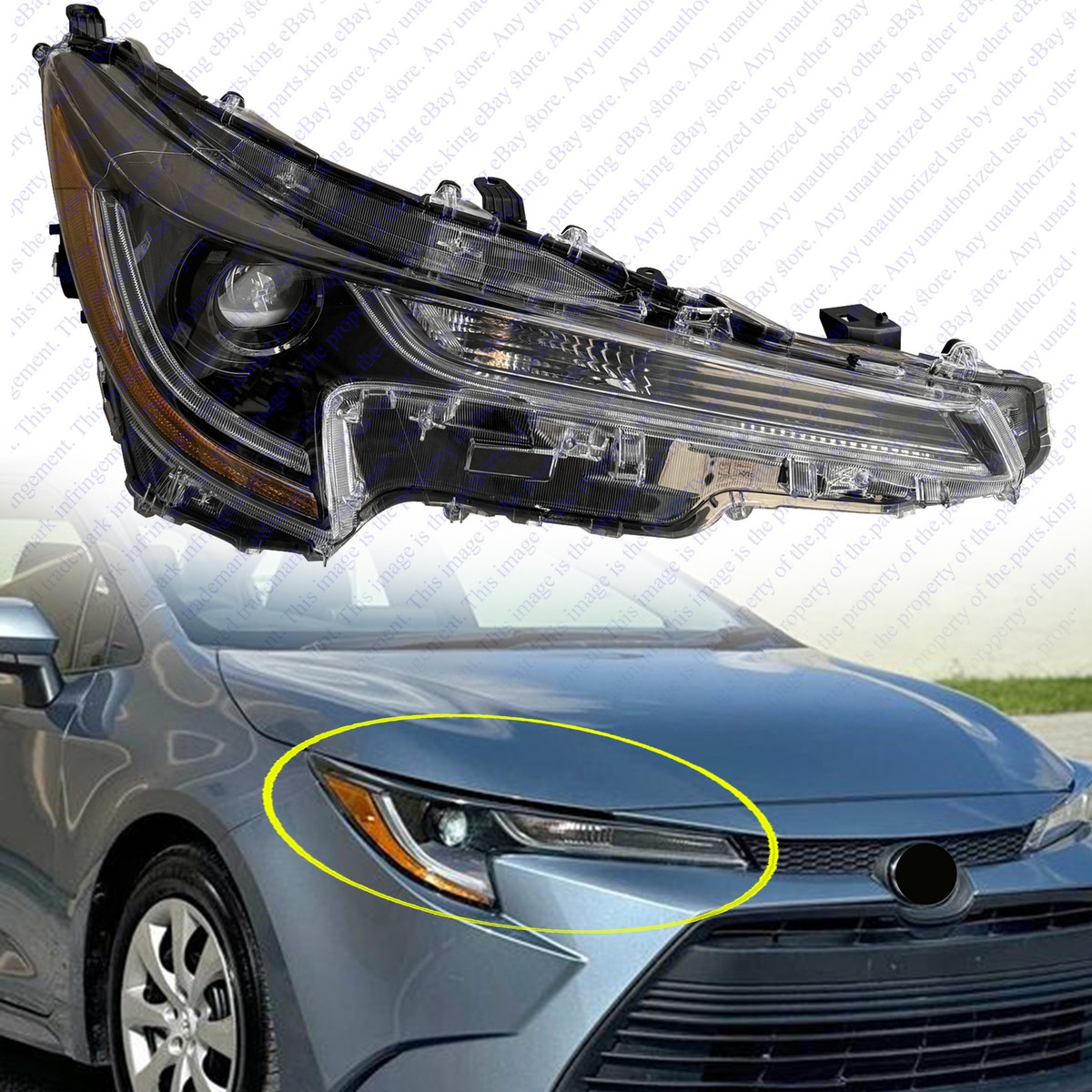 2024 Corolla Le Modified Lights