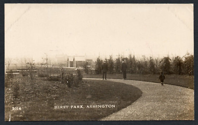 Postcard Ashington nr Morpeth Northumberland the Hirst Park RP Johnston ...