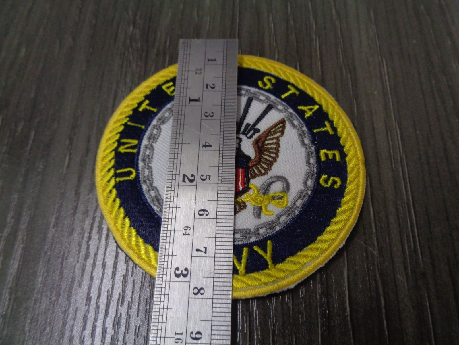 US NAVY COLOR LOGO Embroidered Hook and Loop Tactical Morale Patch 3 ...