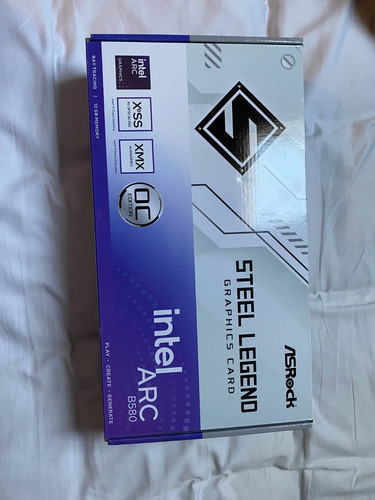 ASRock Intel Arc B580 Steel Legend OC 12GB GDDR6 Graphics Card 2800MHz ...