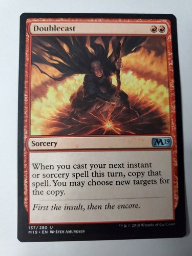 MTG Magic The Gathering Card Doublecast Sorcery Red M19 | eBay